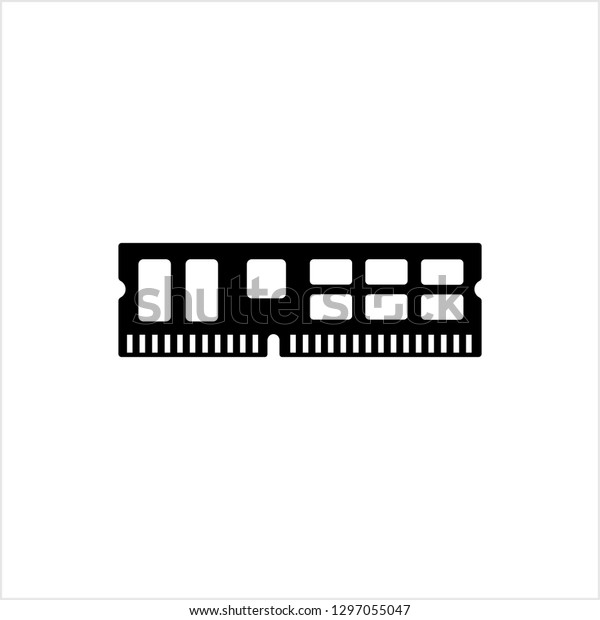 Ram Memory Icon Computer Memory Chip Stock Vector (Royalty Free ...