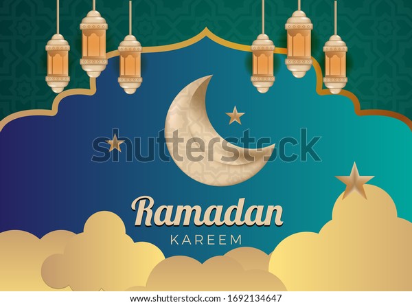 Ramadan Background Design Islamic Holiday Design Stock Vector (Royalty ...