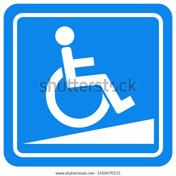 Ramp Disabled Symbol Sign Vector Illustration: vetor stock (livre de ...