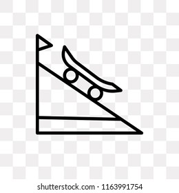 Ramp Vector Icon Isolated On Transparent Stock Vector (Royalty Free ...