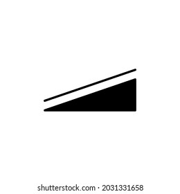 Ramp Vector Icon On White Background Stock Vector (Royalty Free ...