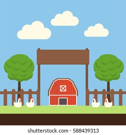Ranch Illustration Stock Vector (Royalty Free) 588439313 | Shutterstock