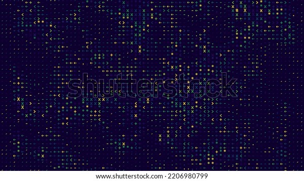 Random Ascii Characters Computer Security Broken Stock Vector Royalty Free 2206980799 0452