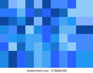 Random Blue Shades Tiles Vectorbackground Stock Vector (Royalty Free ...