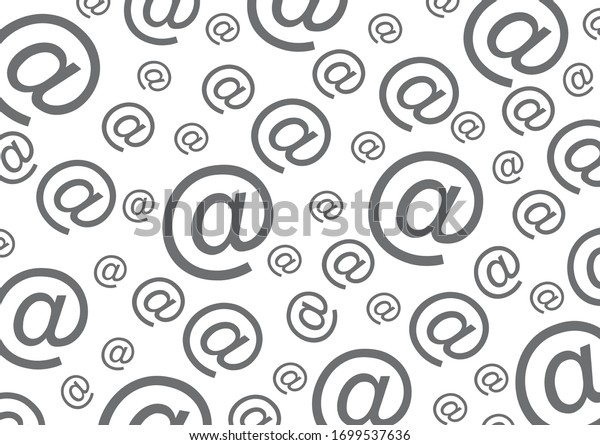 Random Communication Symbols Background Online Media Stock Vector ...