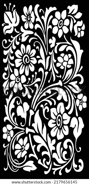 Random Curl Bird Jali Design Stock Vector (Royalty Free) 2179656145 ...