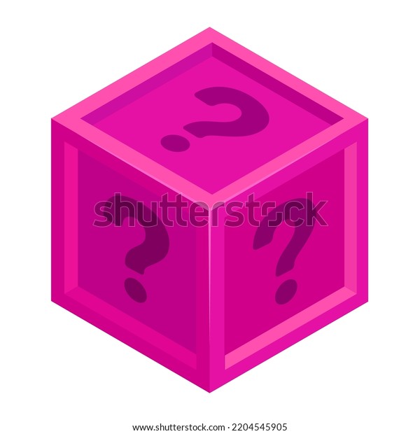 Random Loot Mystery Box Icon Vector Stock Vector (Royalty Free ...
