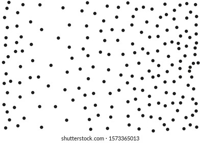 Random Polka Dots On White Background Stock Vector (Royalty Free ...
