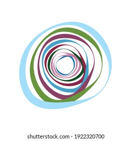 Random Spiral Swirl Twirl Element Set Stock Vector (Royalty Free ...