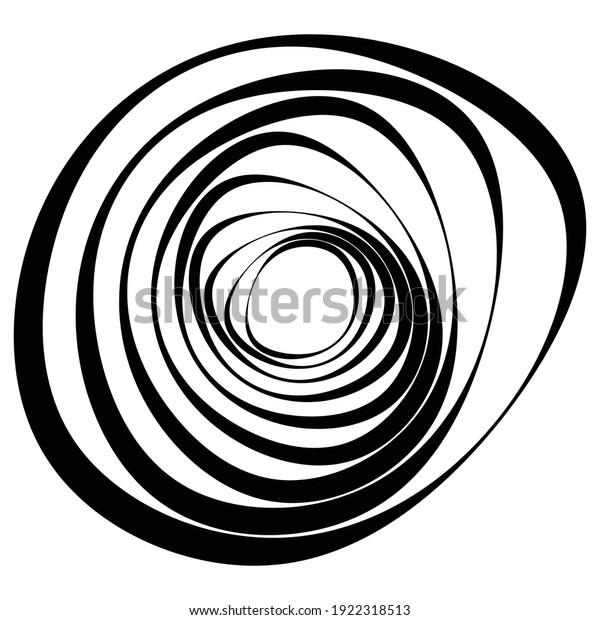 Random Spiral Swirl Twirl Element Set Stock Vector (Royalty Free ...
