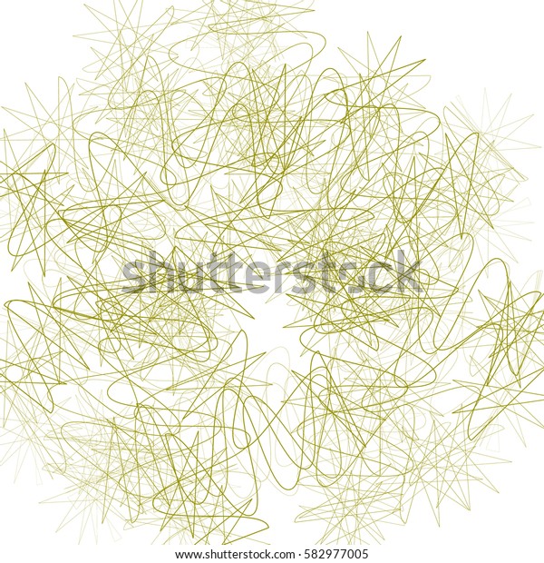 Random Squiggly Lines Abstract Monochrome Artwork Stock Vector (Royalty ...