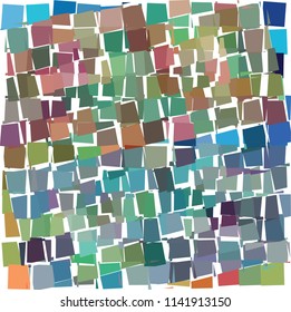 Randomly Moved Squarish Shapes Based Colorful Stock Vector (Royalty ...
