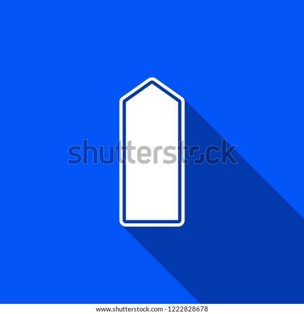 Rank Icon Shadow Army Sign Design Stock Vector (Royalty Free ...