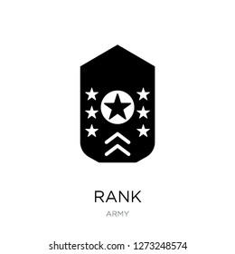 Rank Icon Vector On White Background Stock Vector (Royalty Free) 1273248574
