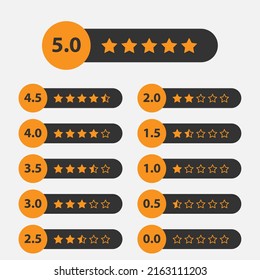 Ranking Rate Round Ranking Star Five Stock Vector (Royalty Free ...