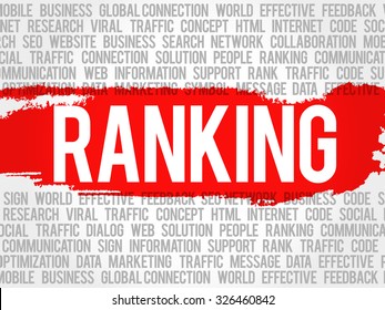 Ranking Word Cloud Business Concept Stock Vector (Royalty Free ...