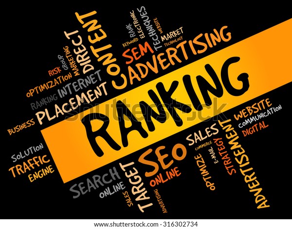 Ranking Word Cloud Business Concept Stock Vector (Royalty Free ...