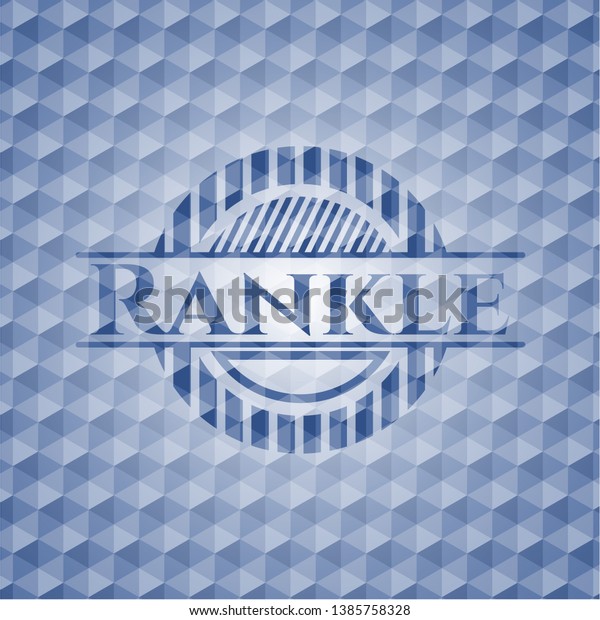 Rankle Blue Hexagon Badge Vector Illustration Stock Vector (Royalty ...