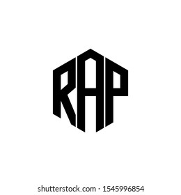 Rnp Letter Logo Design Polygon Monogram : image vectorielle de stock ...
