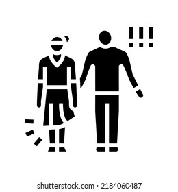 Rape Violence Glyph Icon Vector Rape Stock Vector (Royalty Free ...