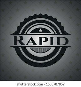 Rapid Black Emblem Vector Illustration Detailed Stock Vector (Royalty ...