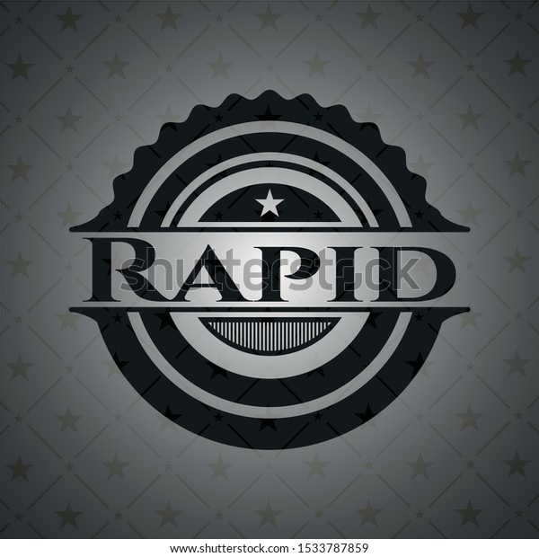 Rapid Black Emblem Vector Illustration Detailed Stock Vector (Royalty ...