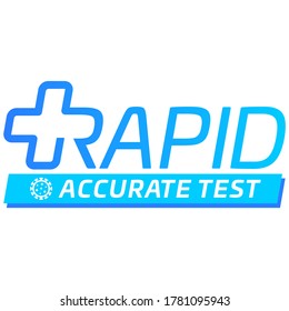 Rapid Test Logo Concept Medical Logo Stock Vector (Royalty Free ...