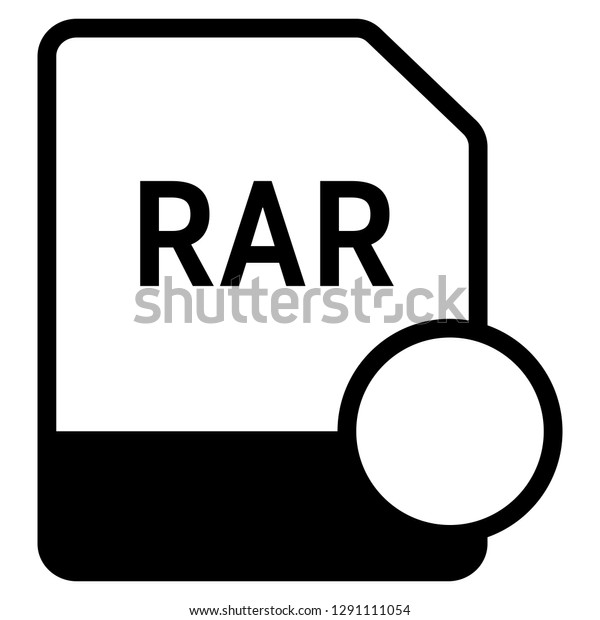 Rar File Format Symbol Icon Vector Stock Vector (Royalty Free ...