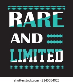 Rare Limited T Shirt Vector Design Stock Vector (Royalty Free ...
