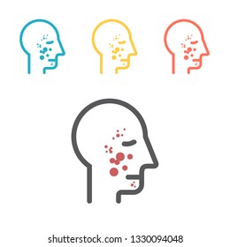 Rash Flat Icon Vector Sign Web Stock Vector (Royalty Free) 1330094048 ...
