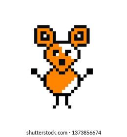 Rat Pixel Art Stock Vector (Royalty Free) 1373856674 | Shutterstock