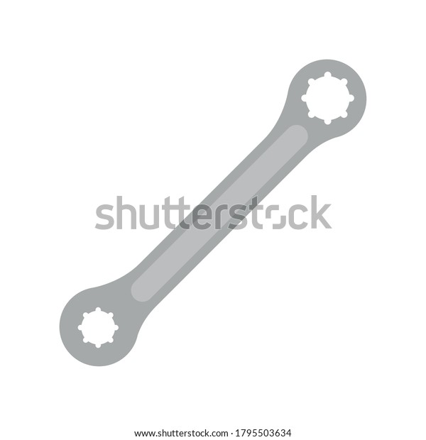 Ratchet Tool Flat Style Icon Vector Stock Vector (Royalty Free ...