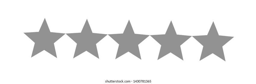 Rate Us Concept 5 Unrated Stars Stock Vector (Royalty Free) 1430781365