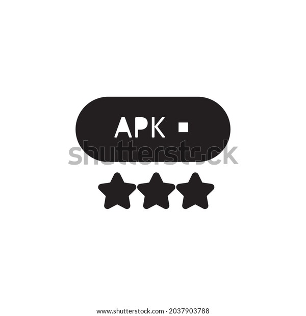 Rating Icon Logo Vector Illustration Isolated Stock Vector (Royalty ...