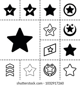 Rating Icons Set 13 Editable Filled Stock Vector (Royalty Free ...