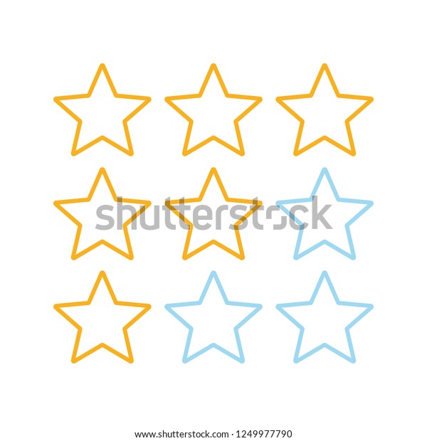 Rating Scale Color Icon Linear Vector Stock Vector (Royalty Free ...