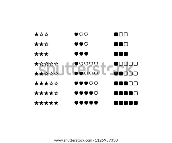 Ratings Icon Design Vector Symbol Stars Stock Vector (Royalty Free ...