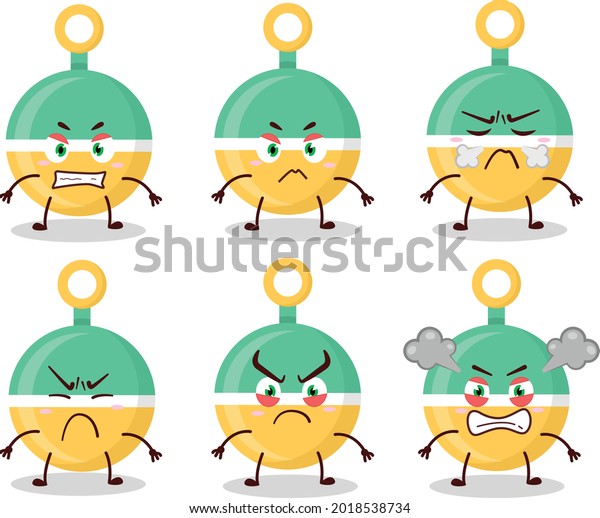 Rattle Cartoon Character Various Angry Expressions Stock Vector ...