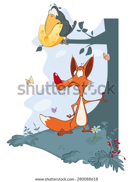 Raven Fox Stock Vector (Royalty Free) 280088618 | Shutterstock