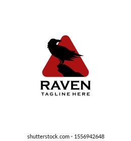 Raven Logo Design Vector Template Stock Vector (Royalty Free ...