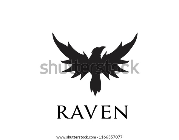 Raven Logo Icon Designs 스톡 벡터(로열티 프리) 1166357077 | Shutterstock