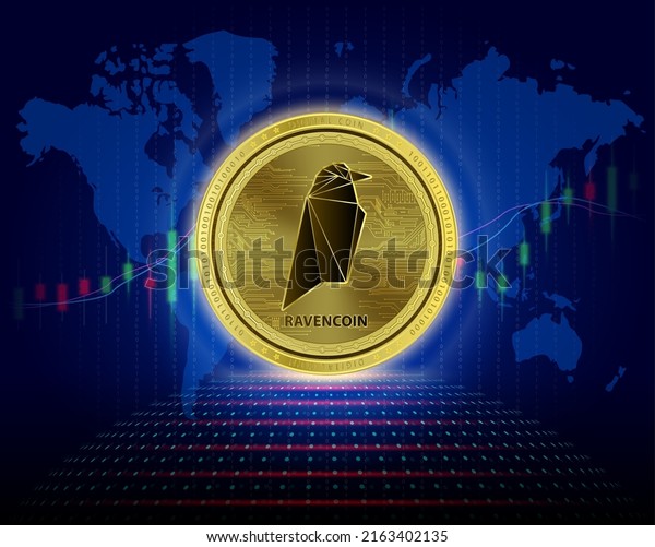 Ravencoin Rvn Coin 3d Vector Illustration Stock Vector (Royalty Free ...