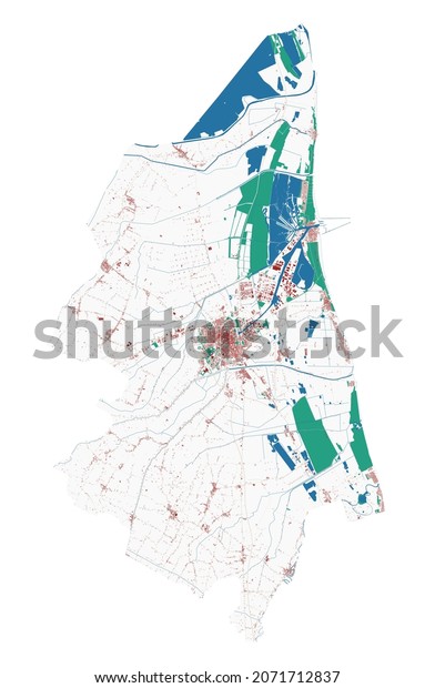 Ravenna Vector Map Detailed Map Ravenna Stock Vector (Royalty Free ...