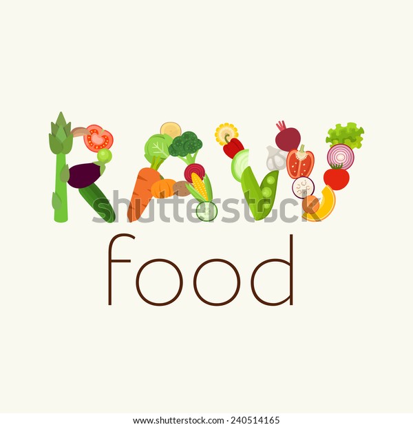 Raw Food Vector Illustration Stock Vector (Royalty Free) 240514165 ...