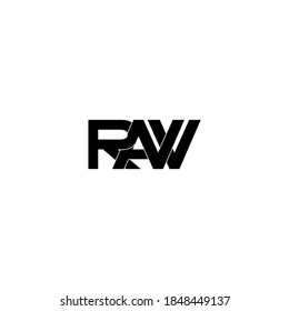 Kaw Letter Original Monogram Logo Design Stock Vector (Royalty Free ...