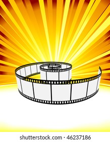 Ray Background Film Strip Vector Illustration Stock Vector (Royalty ...