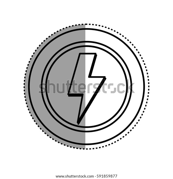 Ray Electricity Symbol Icon Vector Illustration Stock Vector (Royalty ...
