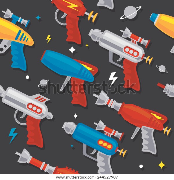 Ray Gun Cartoon Supergun Vector Stock Vector (Royalty Free) 244527907 ...