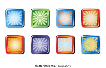 Ray Icons Stock Vector (Royalty Free) 165322040 | Shutterstock
