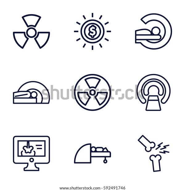 Ray Icons Set Set 9 Ray Stock Vector (Royalty Free) 592491746